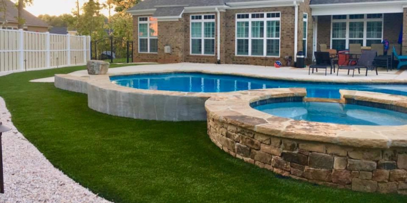 Grass Around Pool, Charlotte, NC | ForeverLawn Charlotte